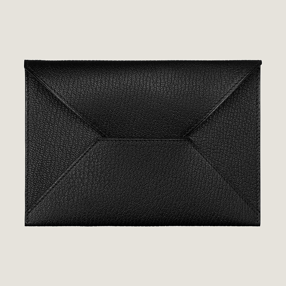 Envelope大号手包 - 黑色 | Hermès - 爱马仕官网