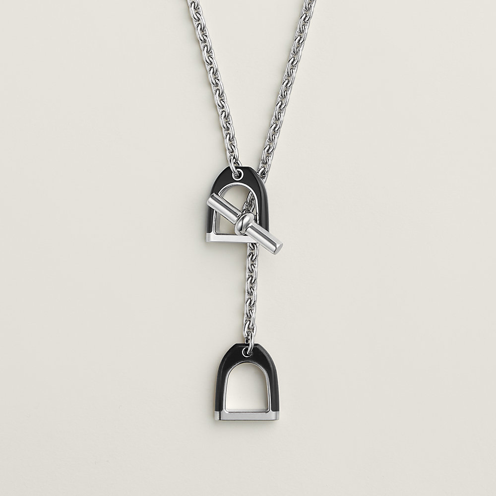 Etrier项链 - 黑色 | Hermès - 爱马仕官网