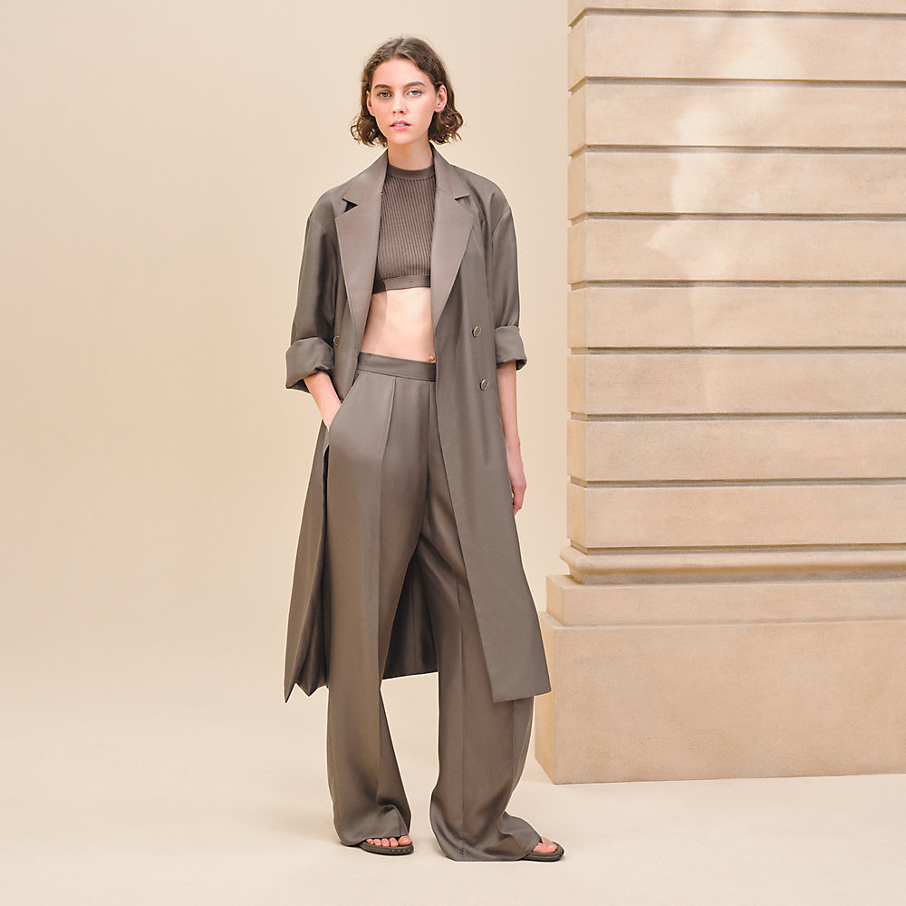 Fluid apron coat | Hermès Mainland China