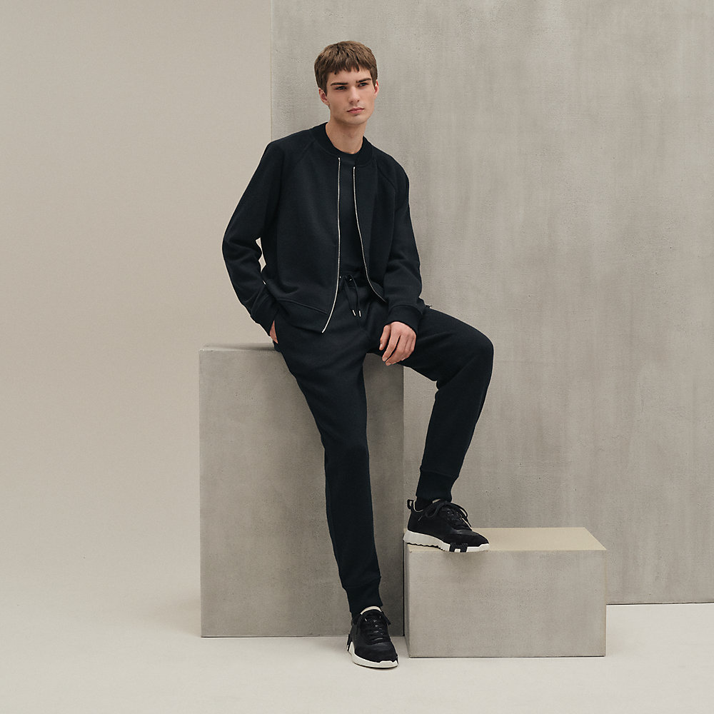 "H Golf Signature" zipped jacket - Blue - XXL | Hermès Mainland China