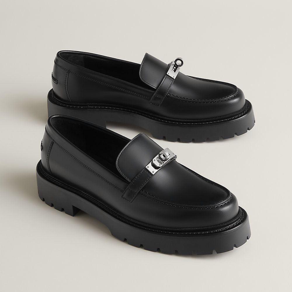 Icone loafer - Black | Hermès Mainland China