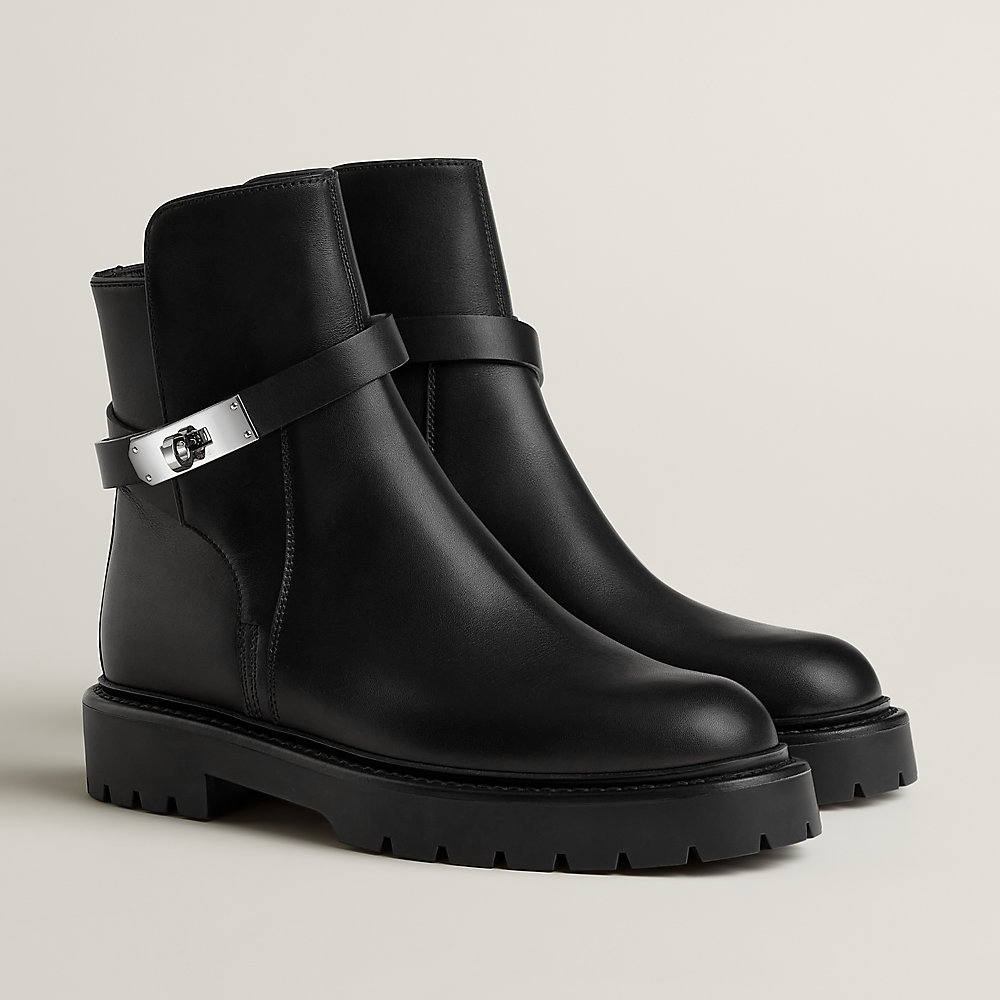 Jeff ankle boot - Black | Hermès Mainland China