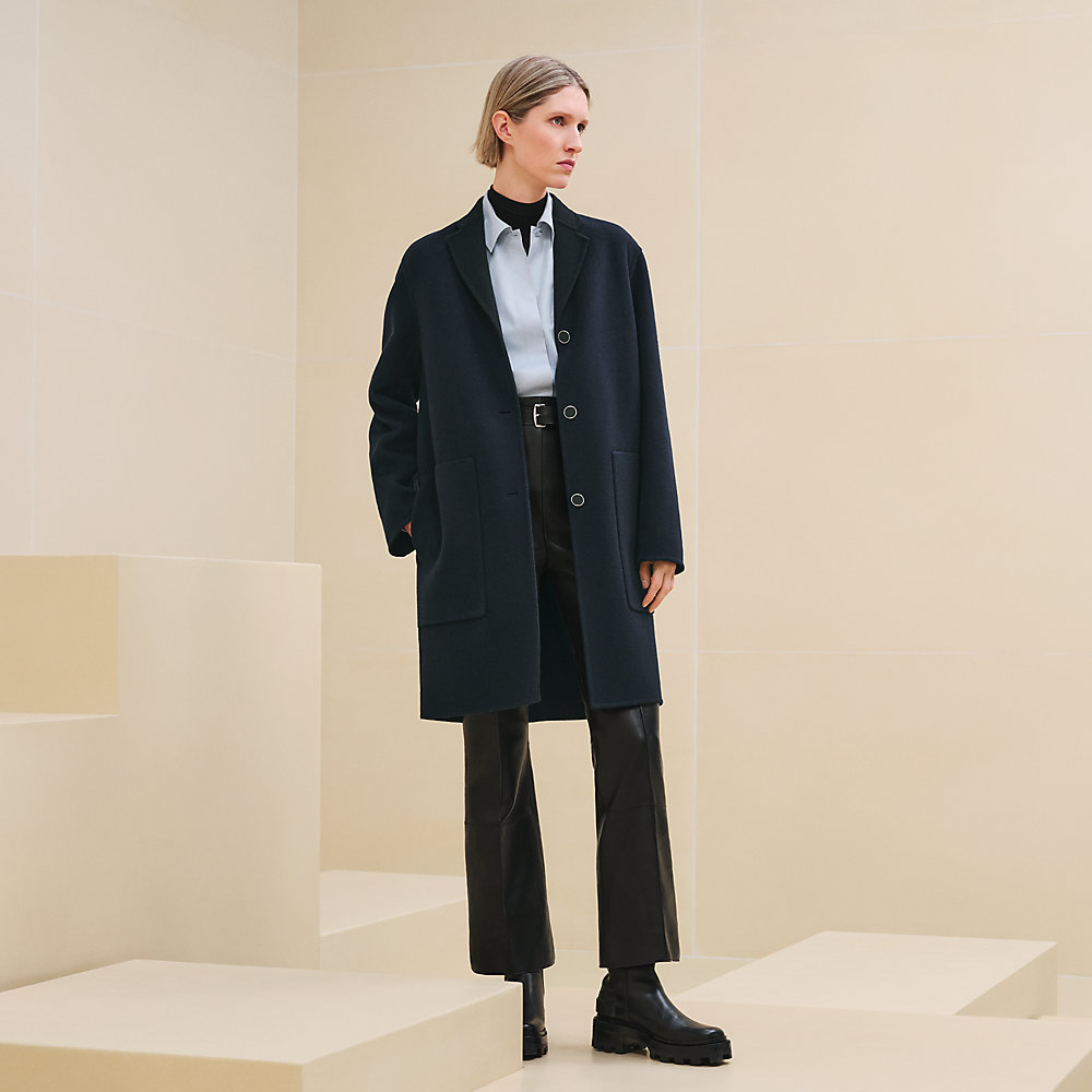 Supple cashmere coat | Hermès Mainland China Supple cashmere coat | Hermès Mainland China